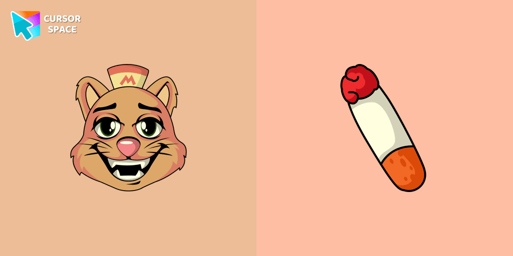 Custom Cursor Undertale Burgerpants Theme - Cursor Pack | Cursor Space